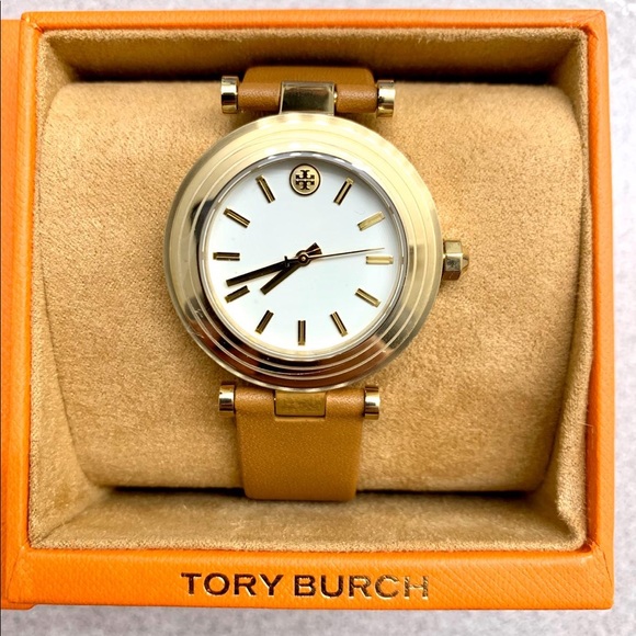 Tory Burch | Accessories | Brand New Tory Burch Gold Leather T Strap ...
